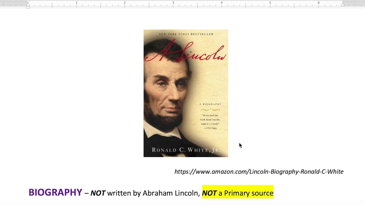 Primary Sources: Let's take a closer look
