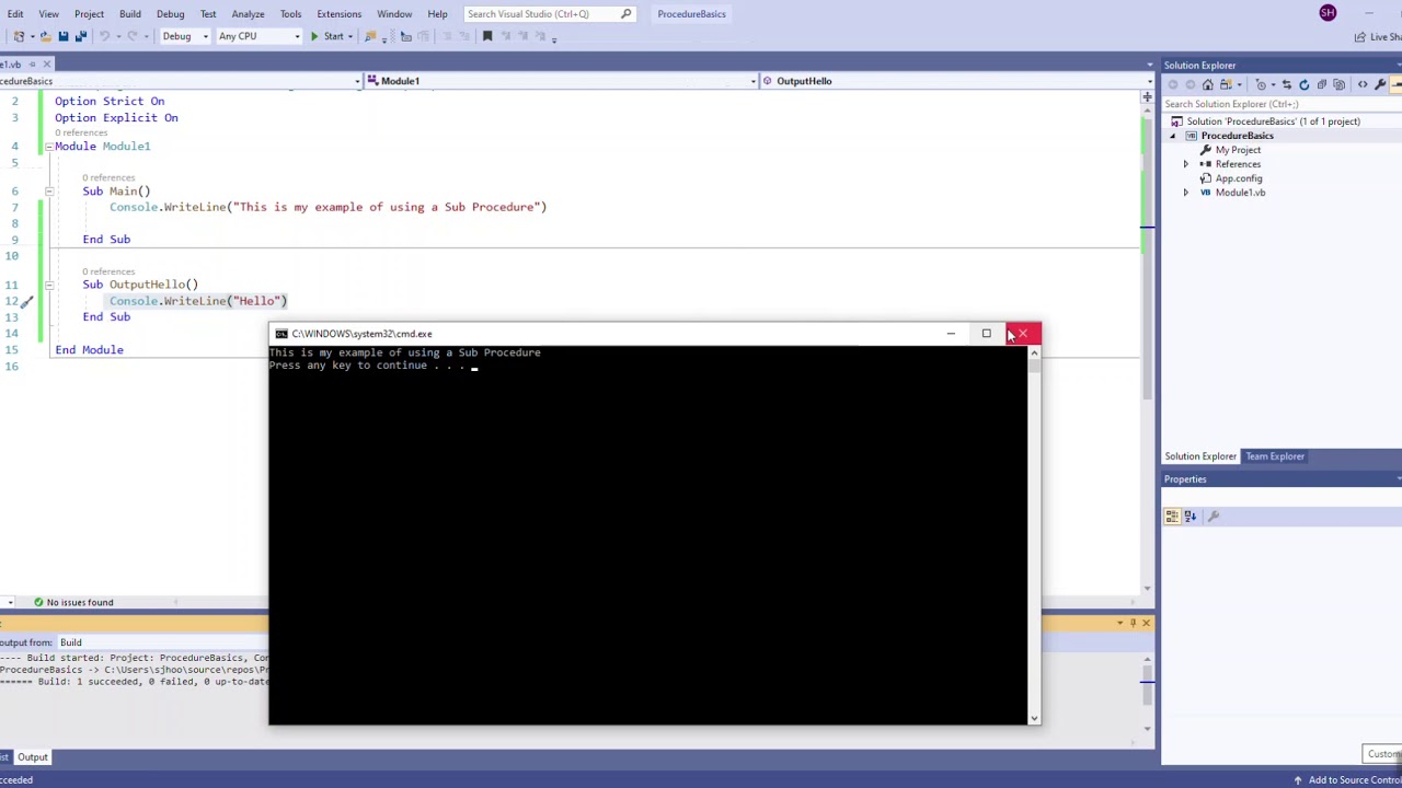 The Basics of Using Procedures in Visual Basic