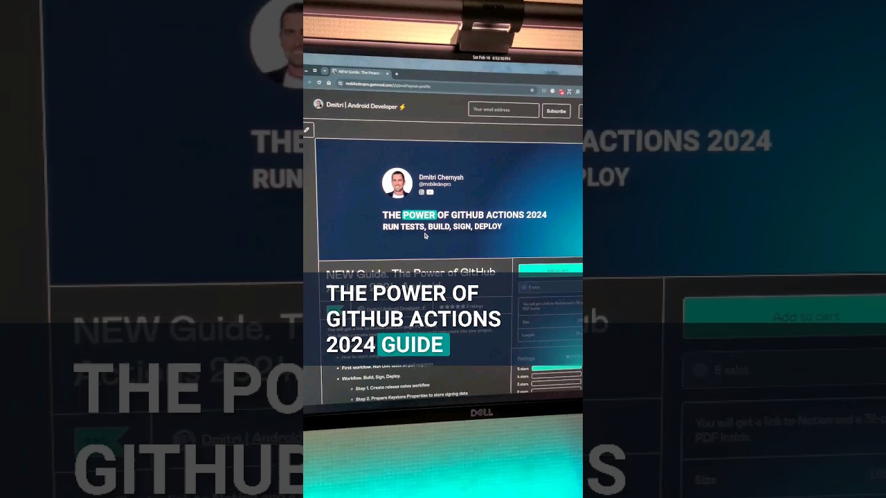 On Friday got a great feedback to PDF version. Done fixes. #githubactions #guide