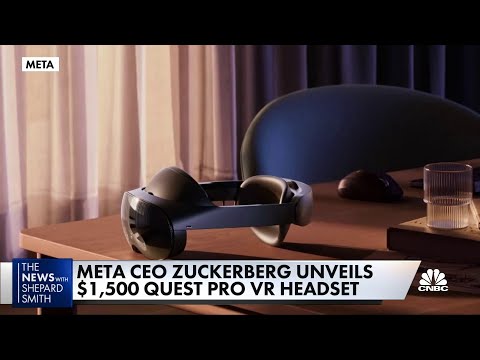 Meta CEO Mark Zuckerberg unveils $1,500 mixed reality headset, the Meta Quest Pro