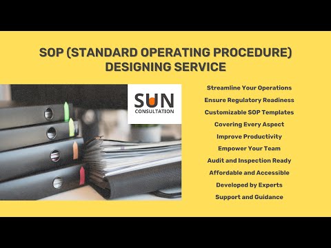 SOP - Standard Operating Procedures: Designing Service