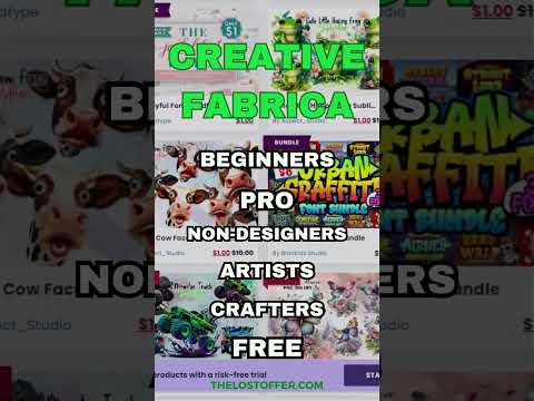 How To Make Money With Creative Fabrica | THELOSTOFFER #shorts #creativefabrica #makemoneyonline