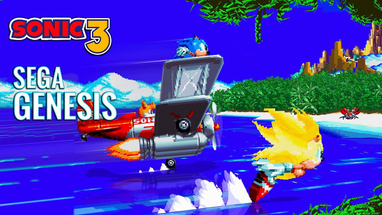 Sonic 3 (1994) intro in 3D