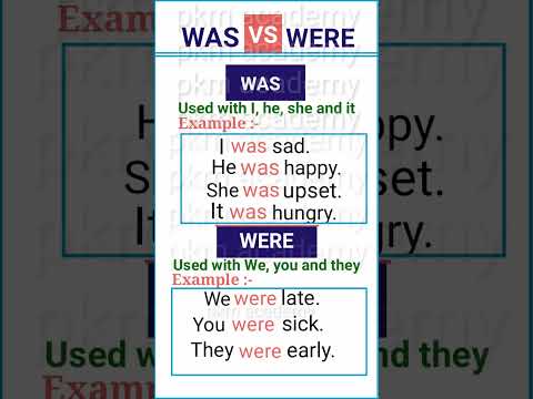 Was || Were || Was Vs Were || Daily use English sentences || Spoken English || English sentences