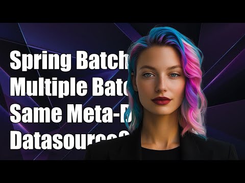 Spring Batch: Can Multiple Batches Use the Same Meta-Data Datasource?