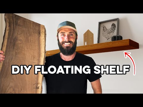 From Slab to Floating Shelf - Craftersmark Easy DIY Kit