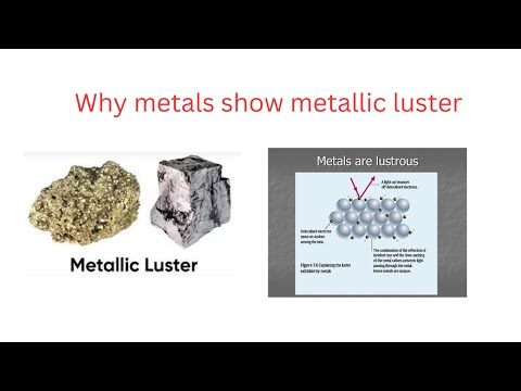 Why metals show metallic lustre