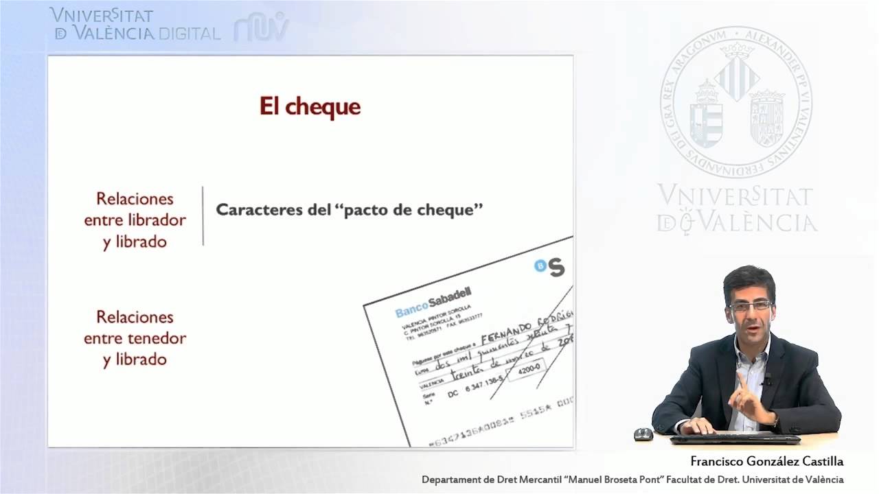 El pagaré y del cheque