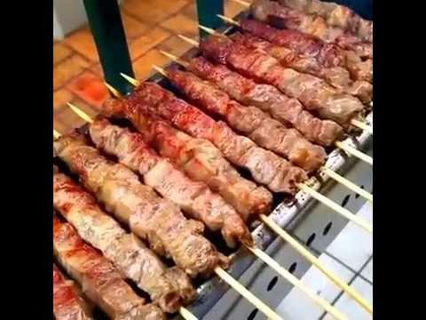 How to use a skewer grill