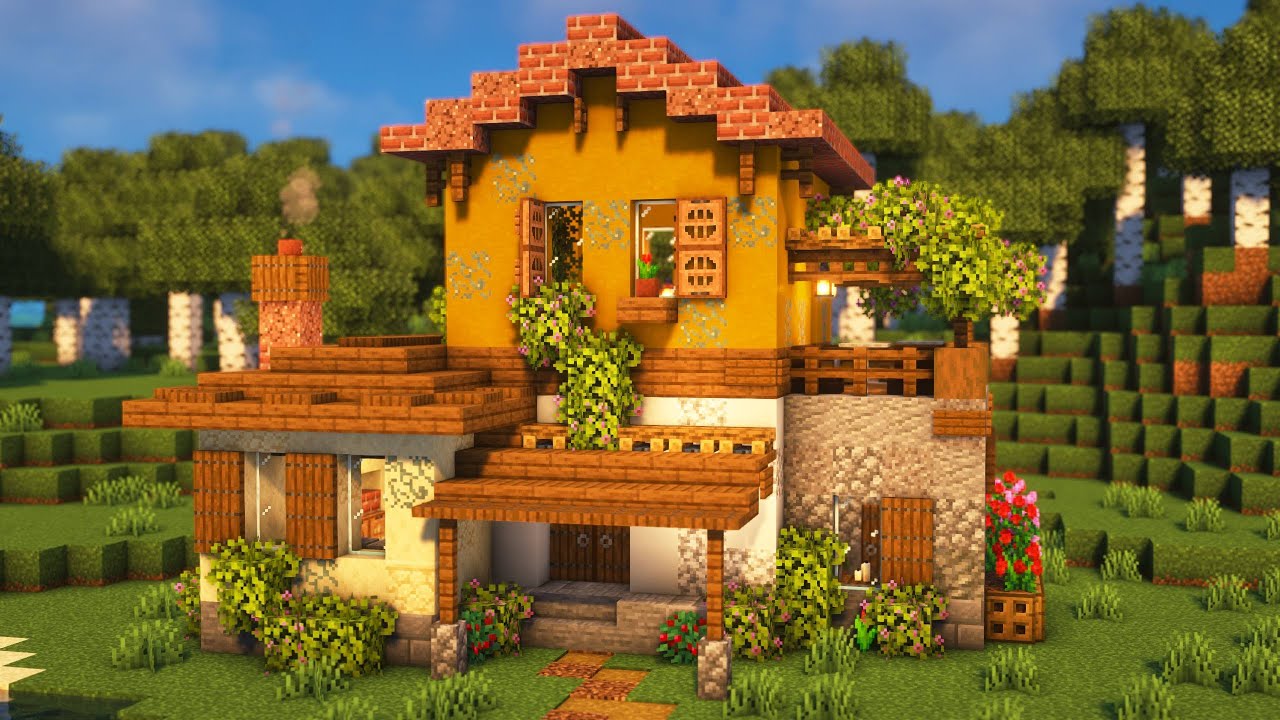 Minecraft: Spanish Villa Survival House [Tutorial] - Minecraft Builders