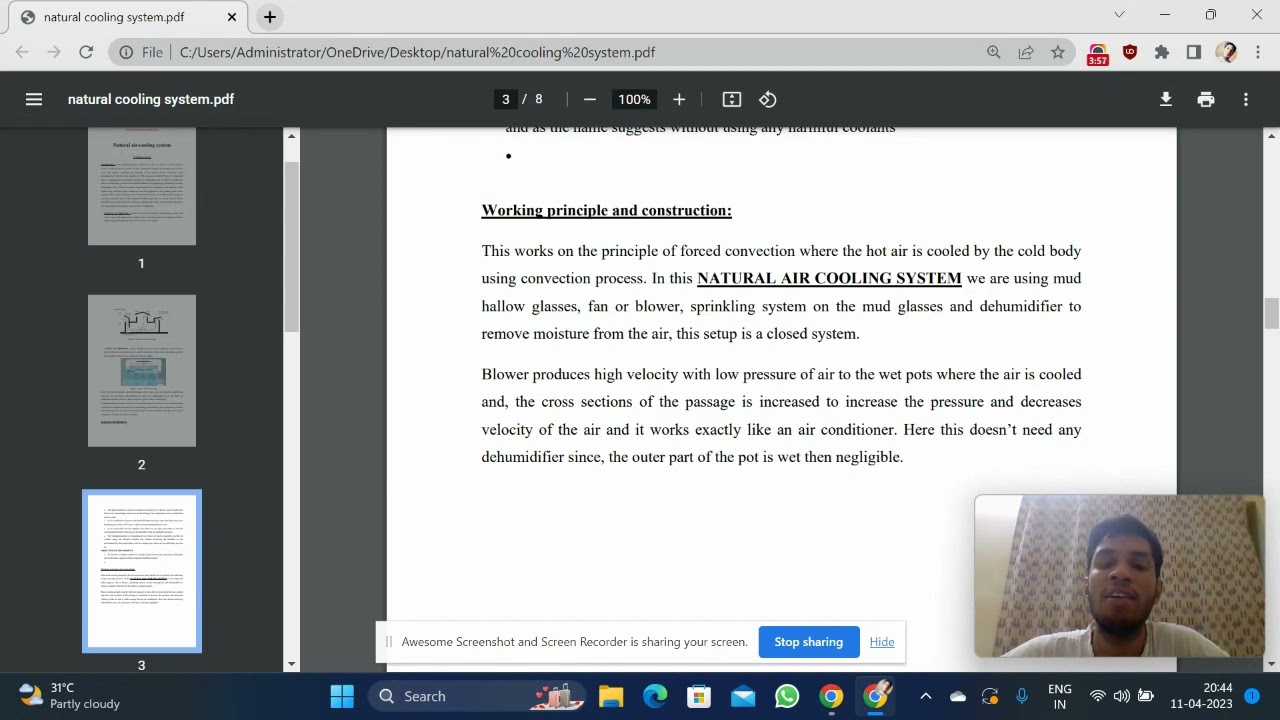 natural cooling system pdf