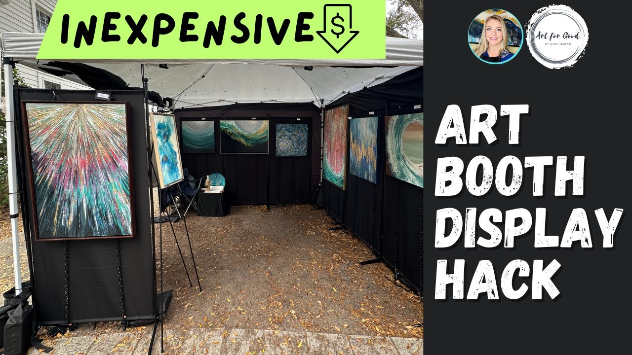 Affordable Art Fair Display Panels – Only $150! Easy DIY Outdoor Art Booth Setup