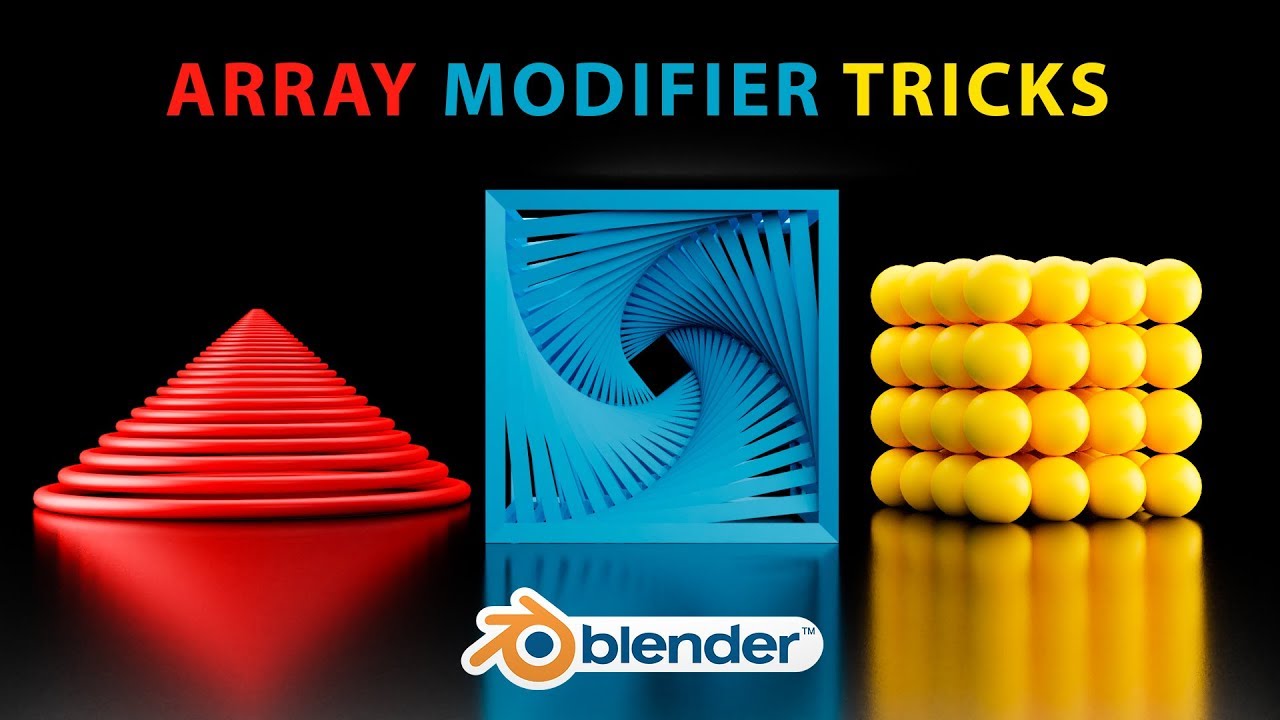 Blender - 3 Interesting Objects with the Array Modifier