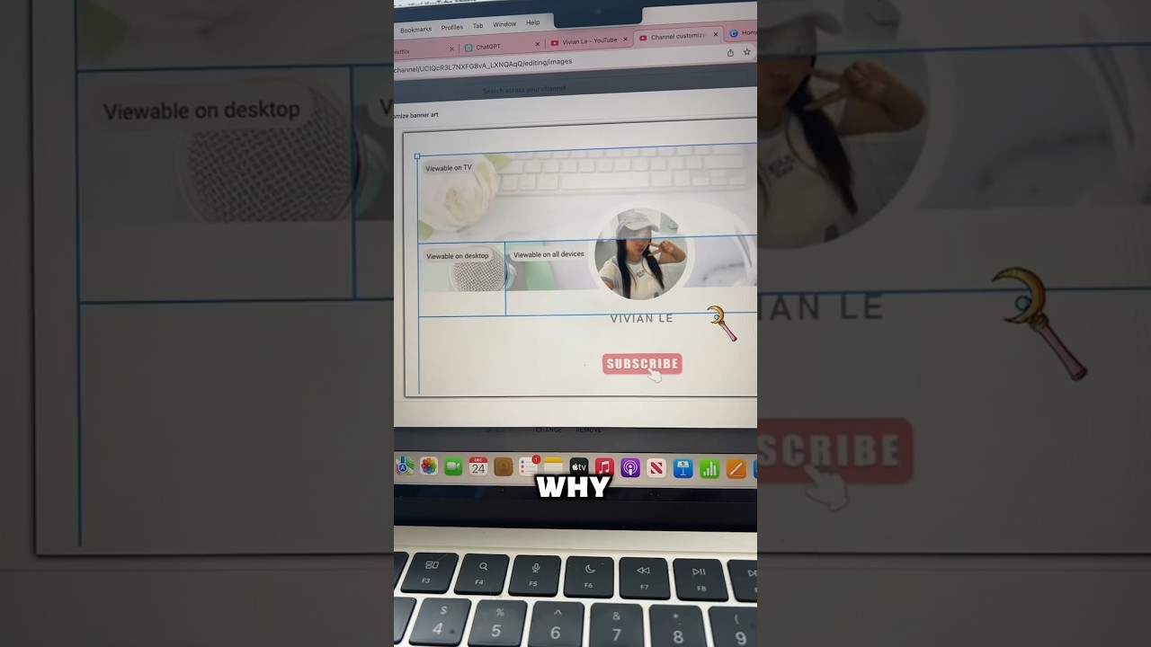 How to get your YouTube banner to fit #easyhack #editing #designing