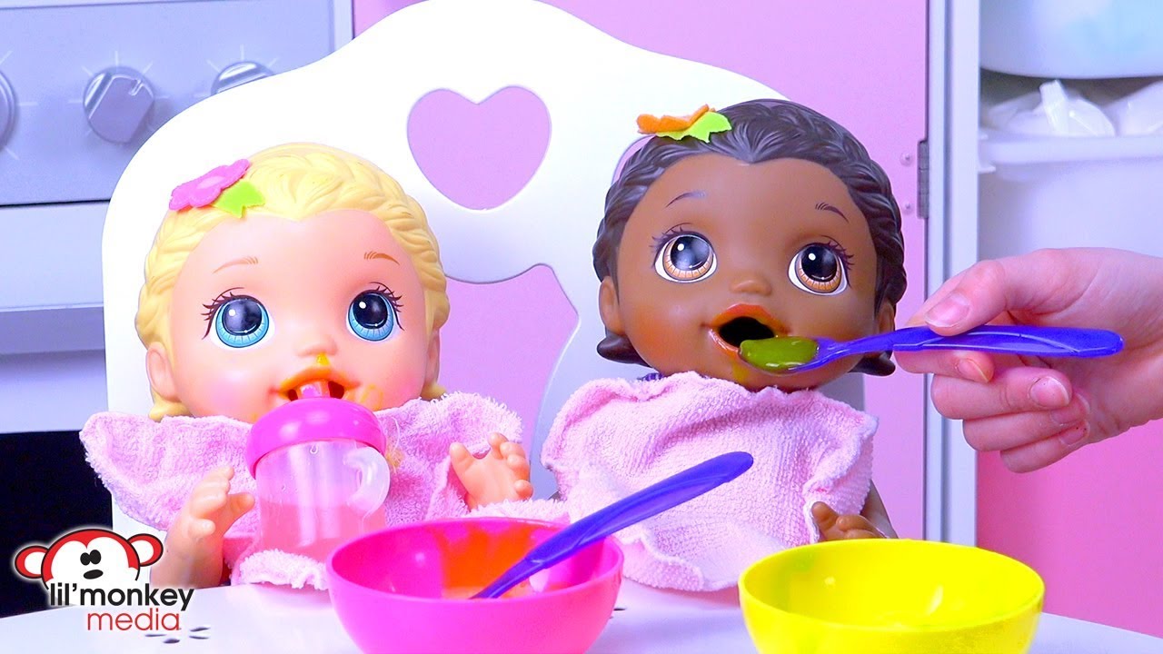 Baby Alive 👶🏼  Lily and Lucille Morning Routine!  Finger Painting and Bath time Fun! 🌈