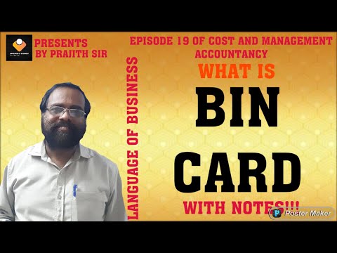What is Bin card? EPISODE:19 ( Language of business )