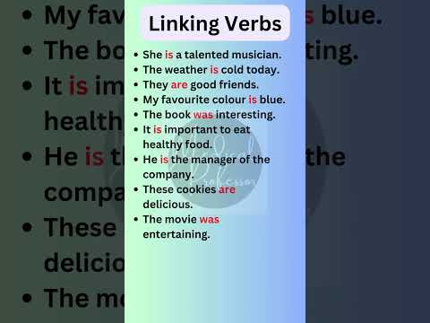 Linking Verbs in English Grammar #shorts #english #grammar