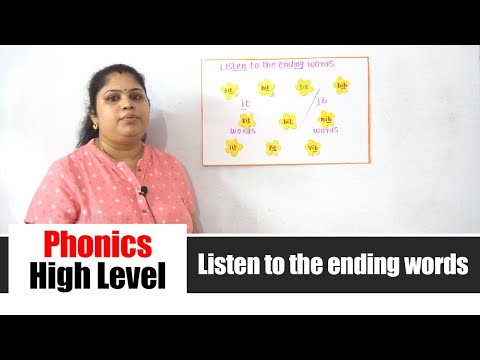 Listen to the ending words | Phonics High Level Part-5 | Phonic Sounds | English Speaking Practice