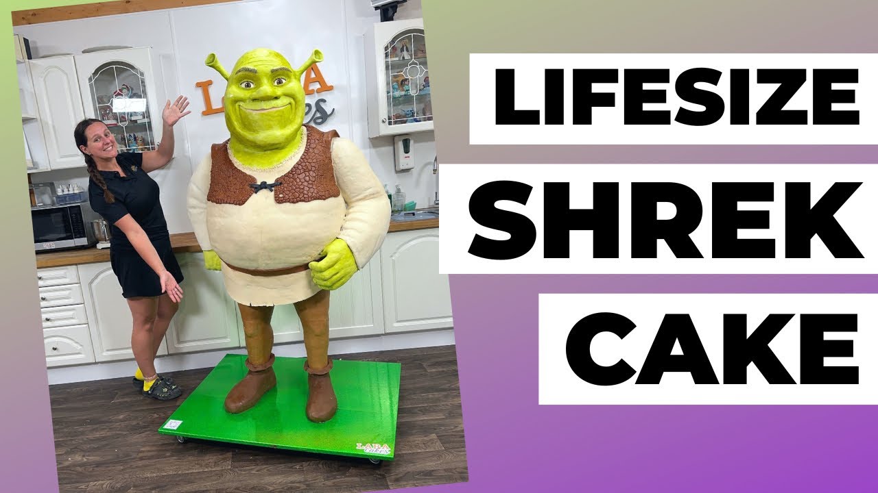 Lifesize Shrek cake by Lara Cakes