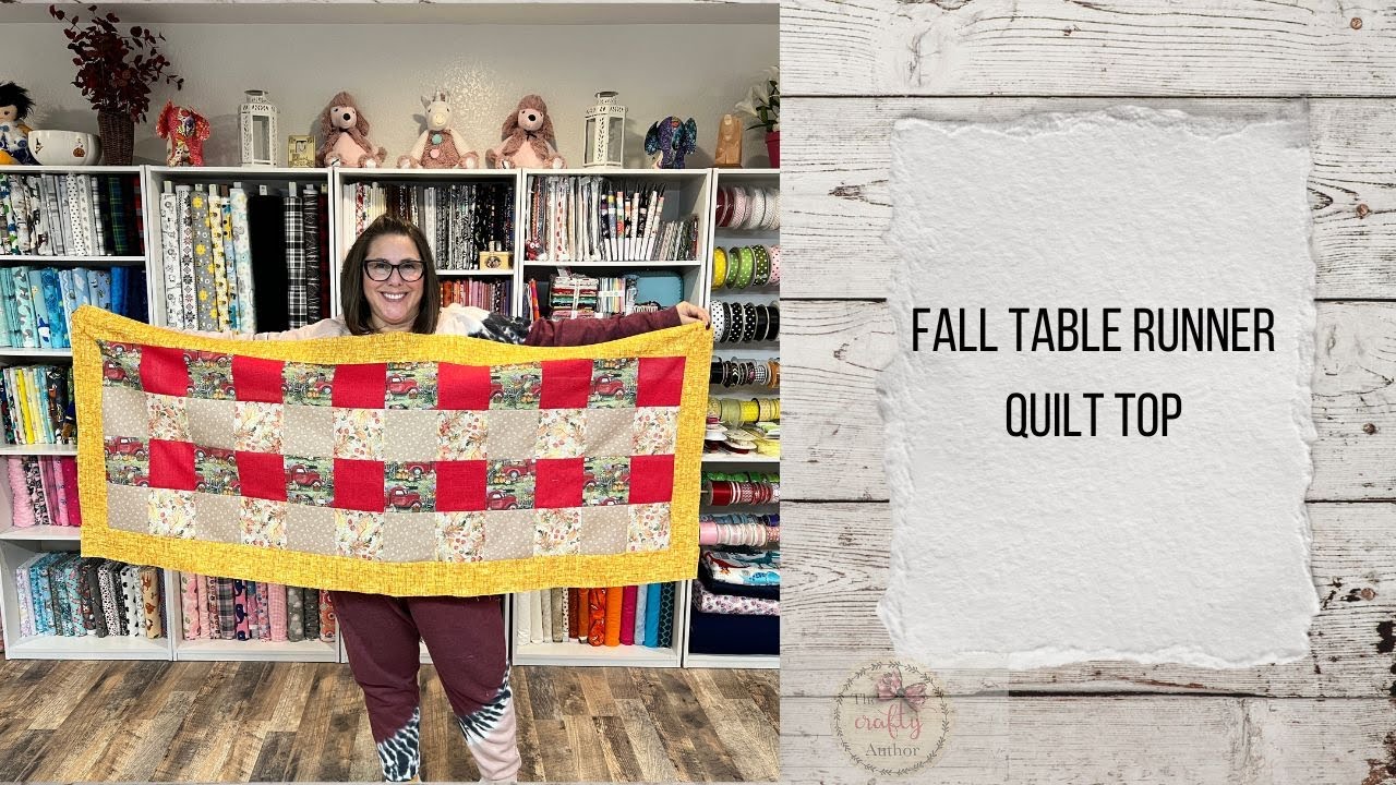 Fall Table Runner Quilt Top Beginner Friendly/ In Under 2.5 Hours
