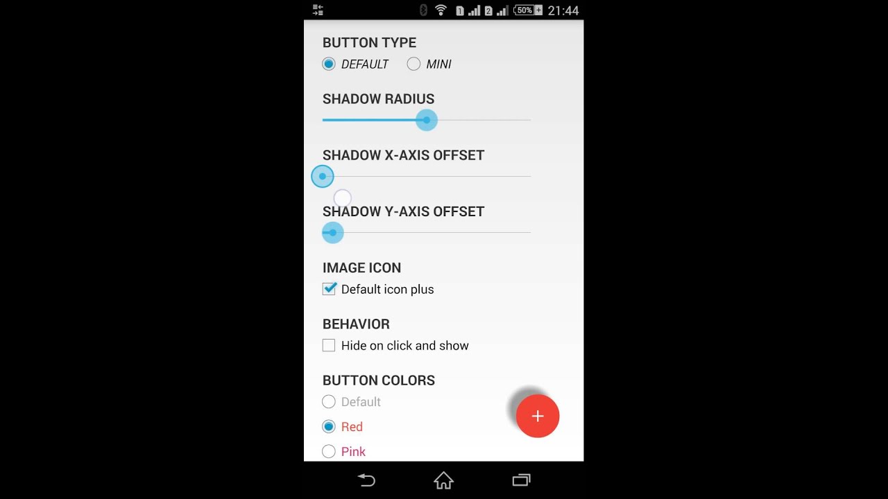Floating Action Button for Android