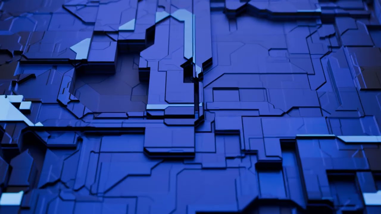 Sci fi abstract 3D animation background