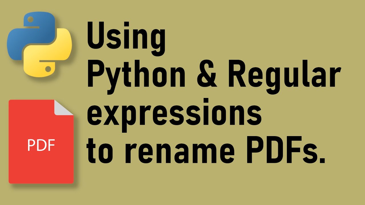 Python: Renaming PDFs using text inside a document with regex