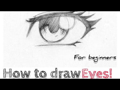 how to draw an eye for beginners| tutorial | anime eyes | Pinterest#art #anime