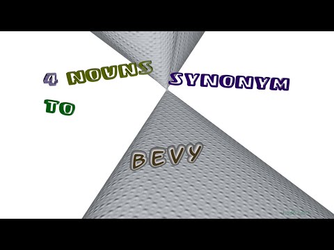 bevy - 5 nouns which are synonym to bevy (sentence examples)