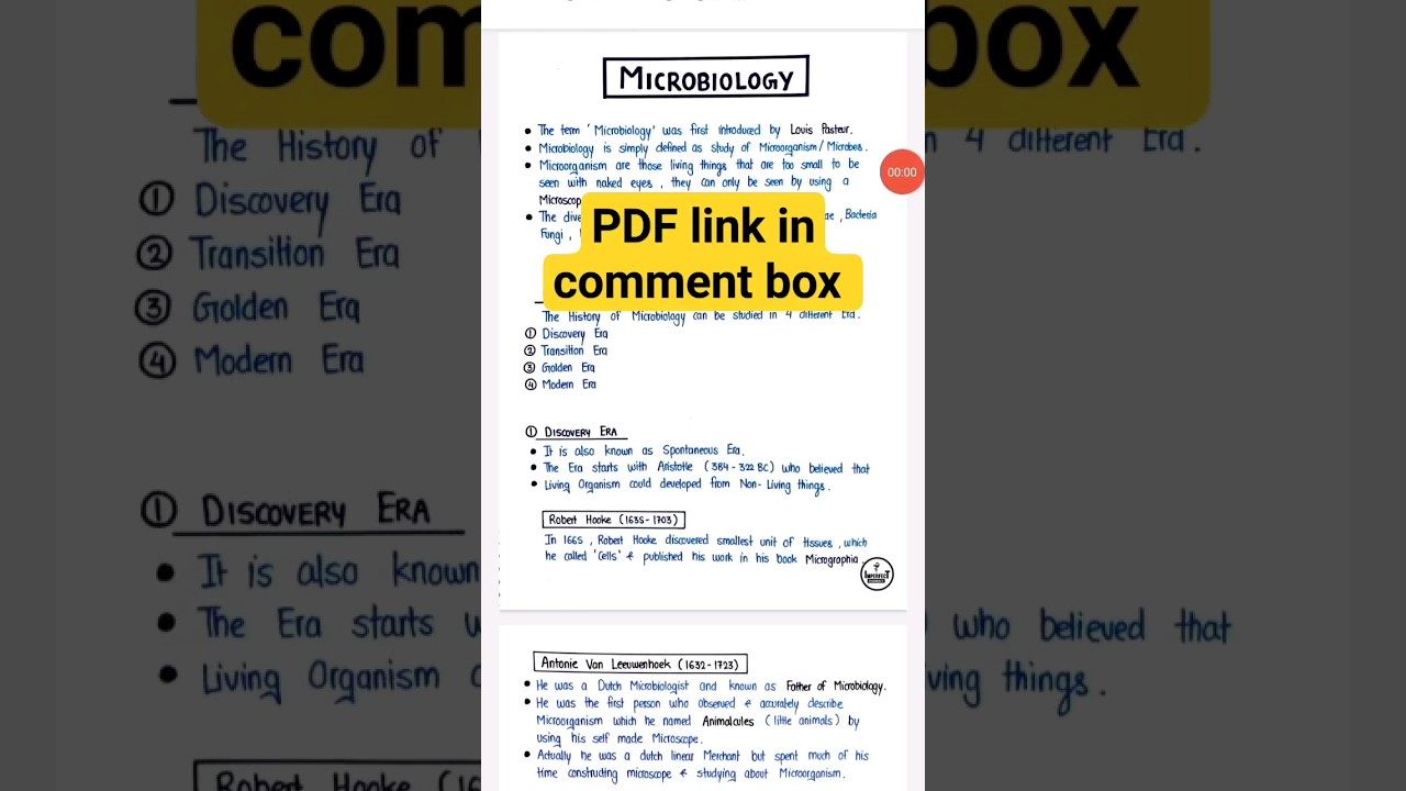 Pharmaceutical Microbiology Unit 1 pdf Notes l B pharma 3rd Semester Notes pdf l #carewellpharma