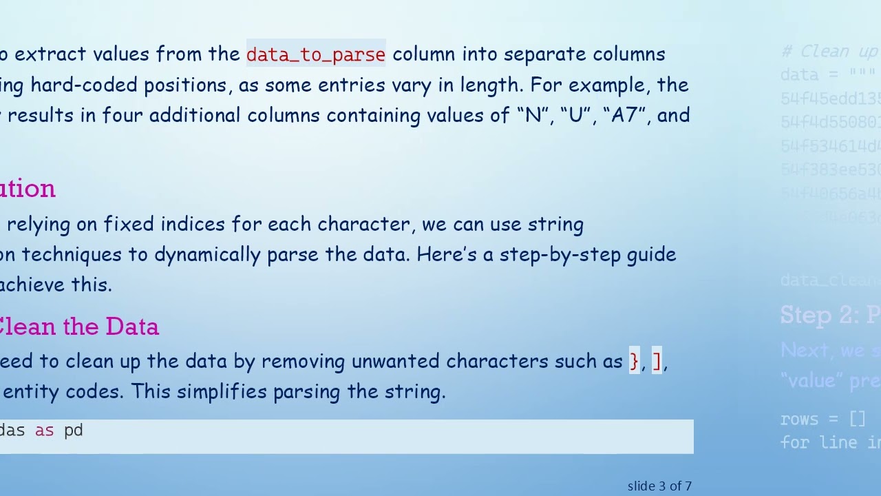 Parsing Data without Index-based Positioning: A Python Guide