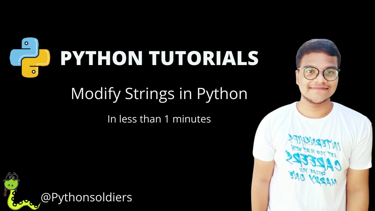 Modify Strings in Python Tutorials #shorts #tutorials #python