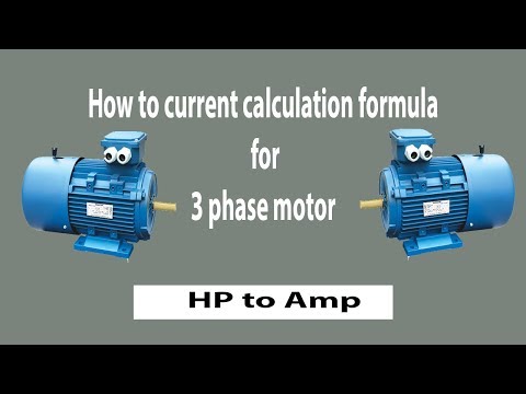 How to current calculation formula for 3 phase motor | convert hp to Amp | Earthbondhon