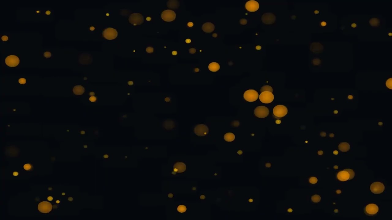 Glowing Circle Particles Float Random