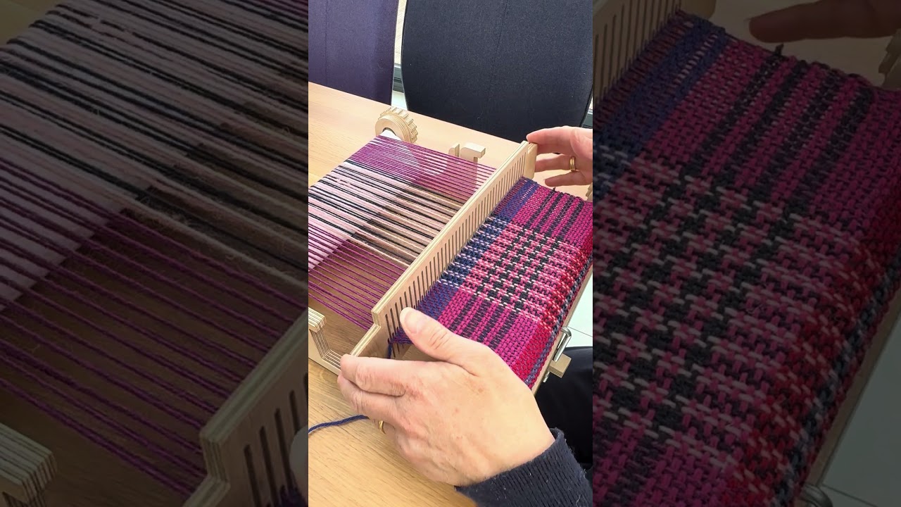 Weaving a scarf on a TabbyandTweed Rigid Heddle Loom #loom #weaving #loomweaving #fiberart