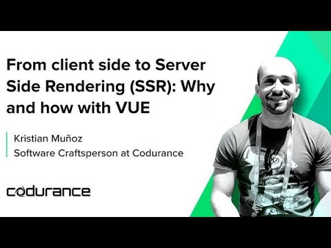 From client side to server side rendering (SSR): Why and how with VUE