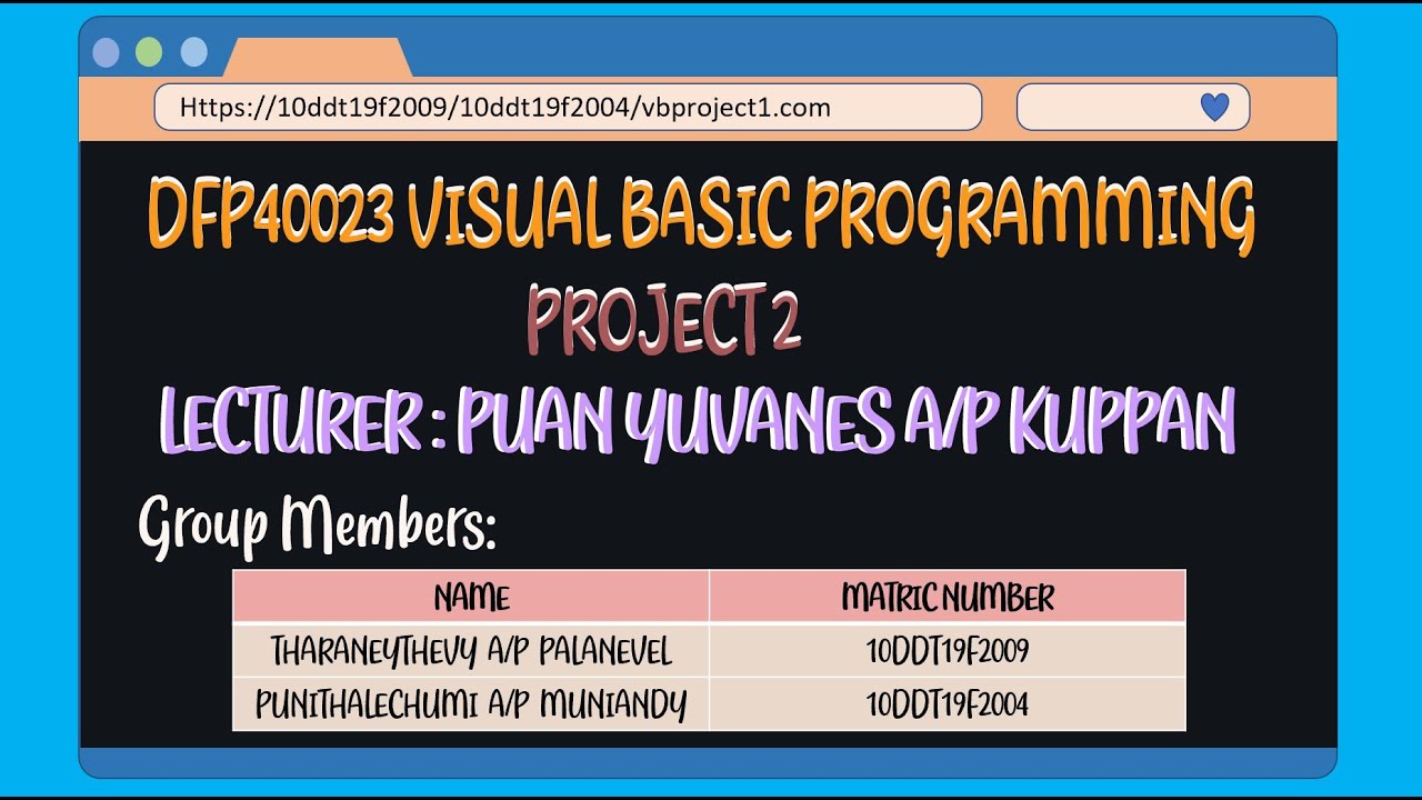 PROJECT 2 - VISUAL BASIC PROGRAMMING (LIBRARY MANAGEMENT SYSTEM WITH DATABASE)