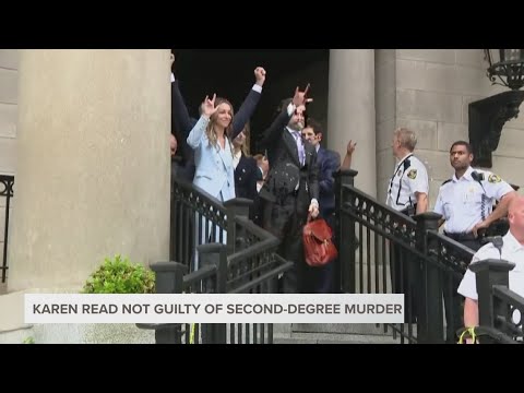Karen Read speaks after jury finds her not guilty of second-degree murder | Full Video