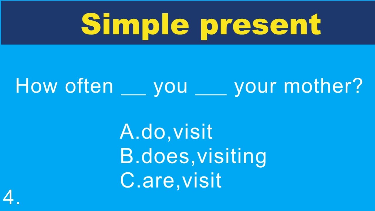 ESL English Test | Simple present and present continuous | English Grammar Quiz