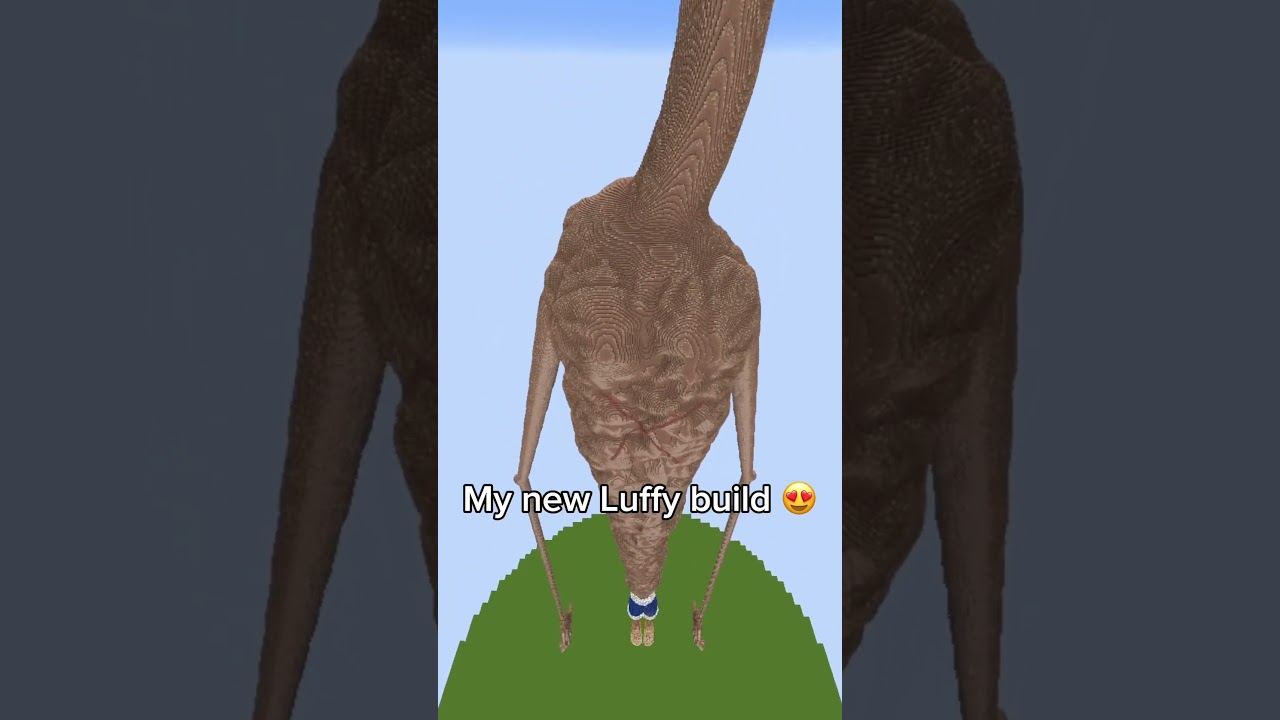 Luffy in Minecraft #onepiece #luffy #monkeydluffy #anime #fyp #minecraft #memes #onepieceanime