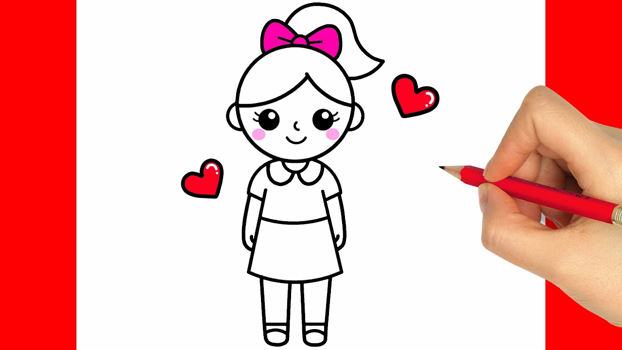 CÓMO DIBUJAR UNA NIÑA