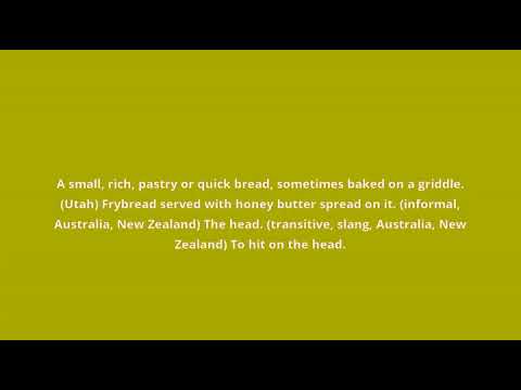 what is the meaning of scone