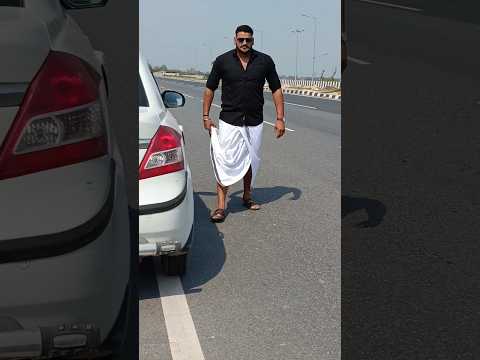 south indian dhoti style #shorts #viral #lungi