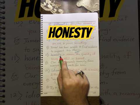 improve your vocab | 4000 common words in english #honesty #honesty_is_the_best_policy