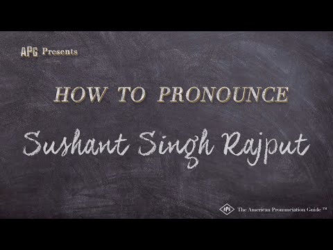 How to Pronounce Sushant Singh Rajput (Real Life Examples!)