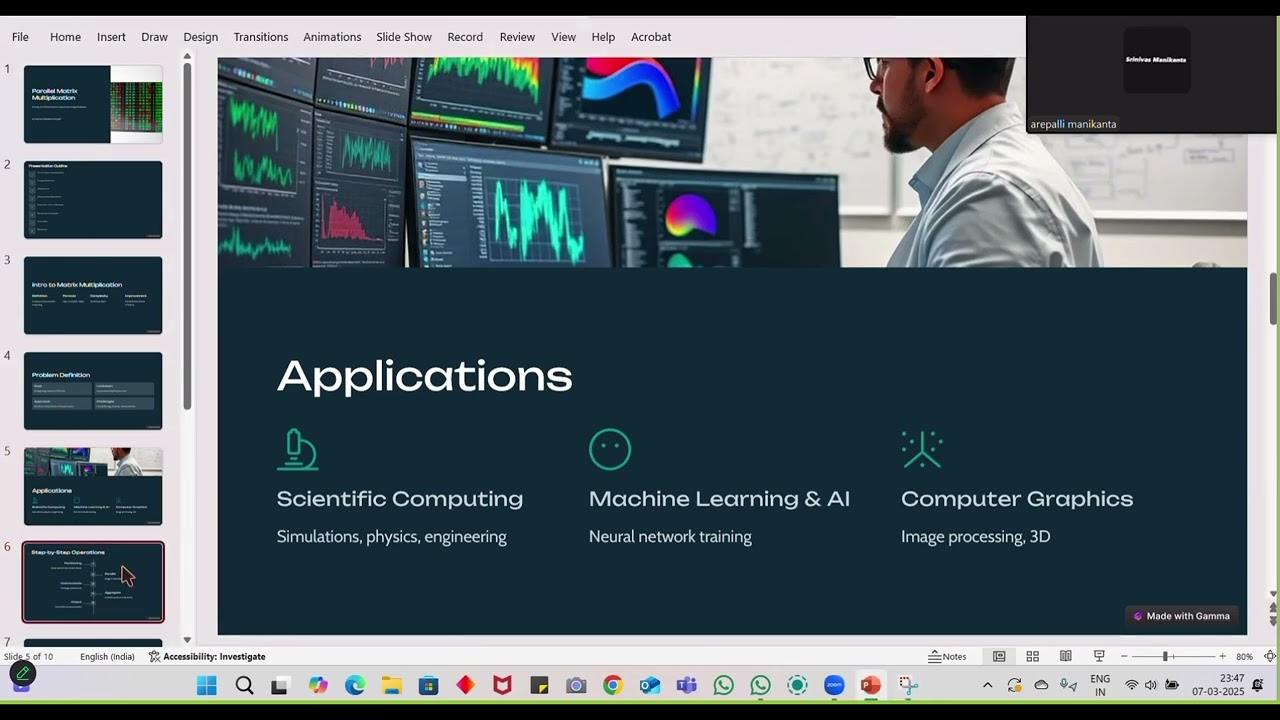 Parallel-Matrix-Multiplication Video