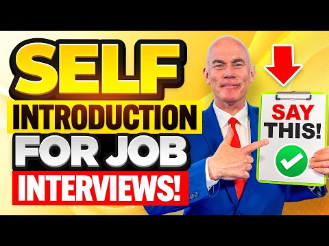 SELF-INTRODUCTION for JOB INTERVIEWS in ENGLISH! (How to INTRODUCE YOURSELF in an INTERVIEW!)