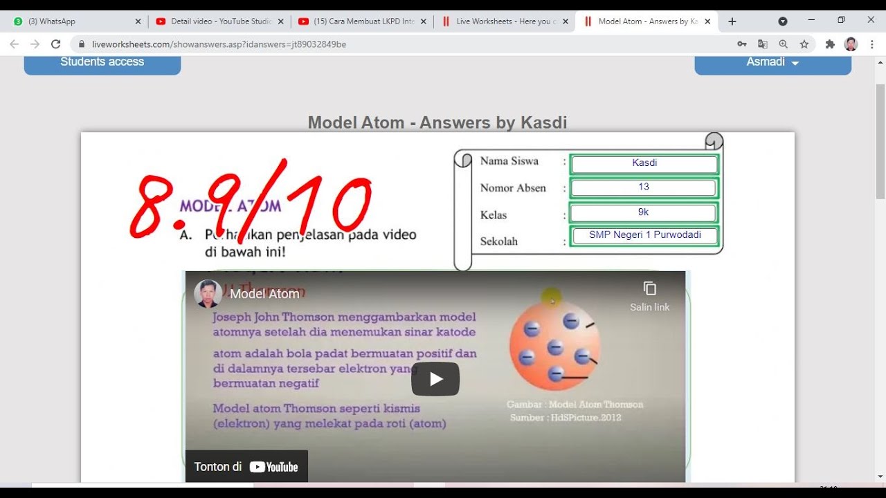 Cara Membuat Lembar Kerja Peserta Didik (LKPD) Interaktif, menggunakan live worksheets dengan mudah.