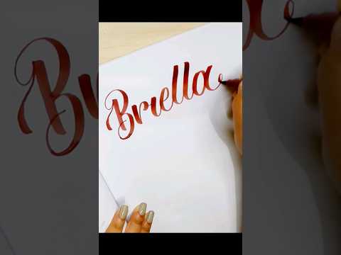 "Briella" Name Calligraphy #shorts #viral #art #moderncalligraphy #handlettering #calligraphy