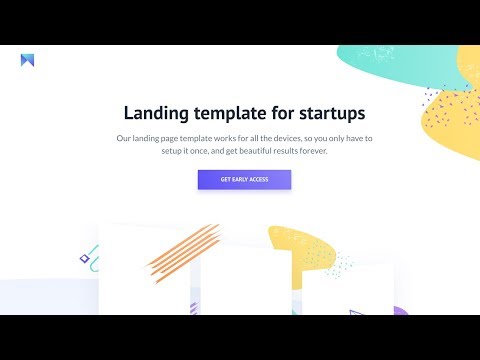 Free Amazing Website Landing Page for Startups